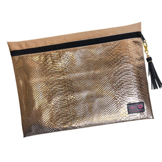 Rose Gold Python – Makeup Junkie Bags