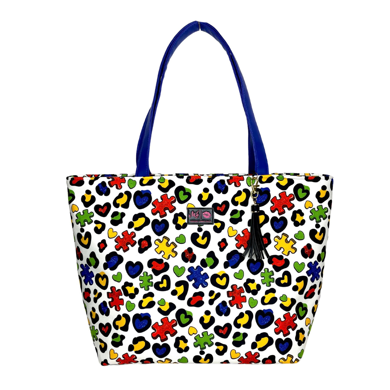 Autism Awareness Cheetah Tote – Makeup Junkie Bags